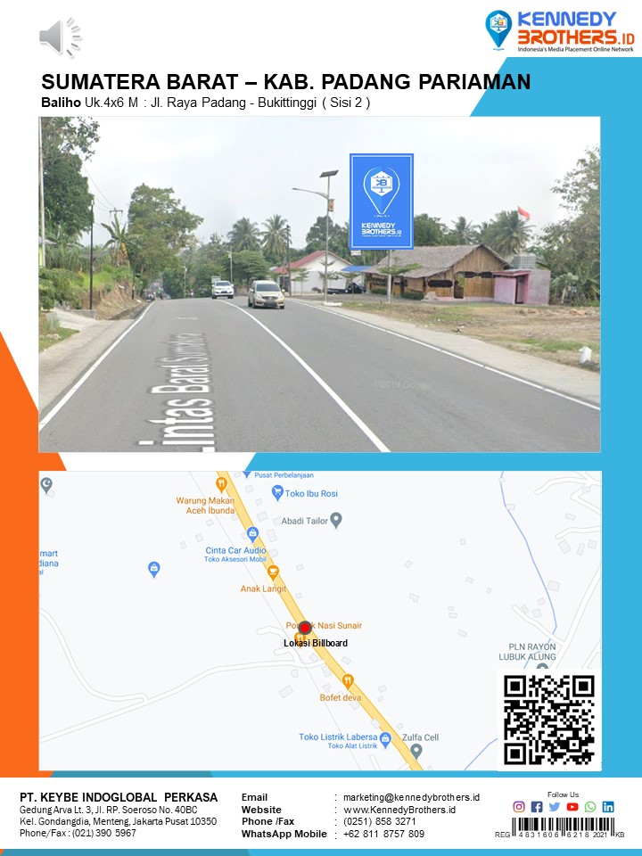 Sewa Baliho Padang Pariaman & Nasional | KennedyBrothers.Id