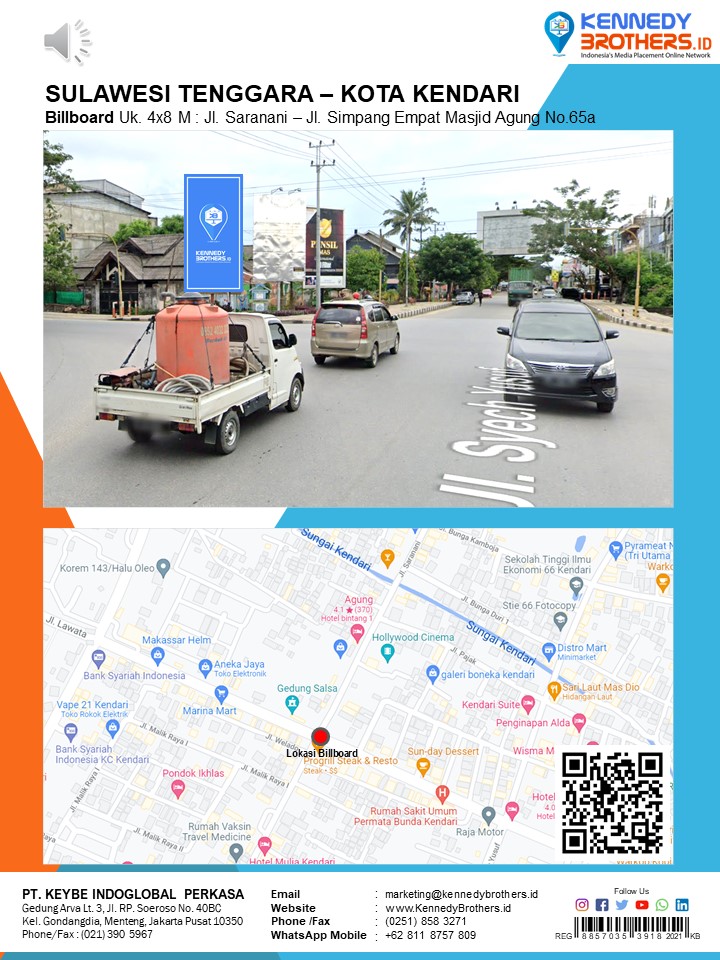 Sewa Billboard Kota Kendari & Nasional | KennedyBrothers.Id